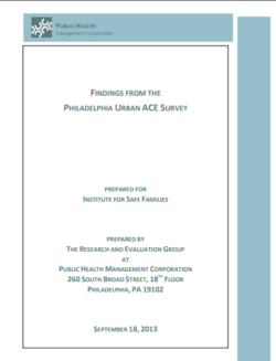 Findings from the Philadelphia Urban ACE Survey - Trauma-Informed Care ...