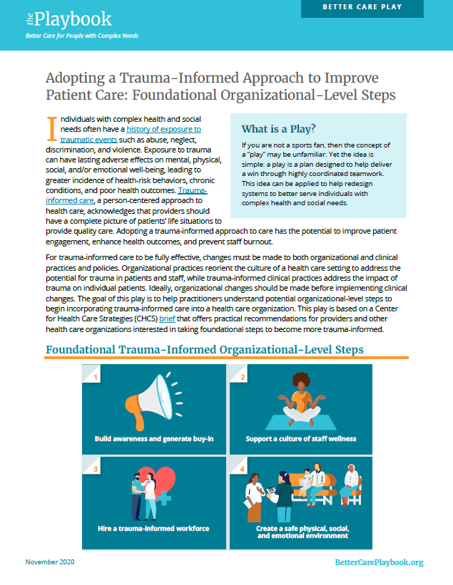 Adopting a Trauma-Informed Approach to Improve Patient Care ...